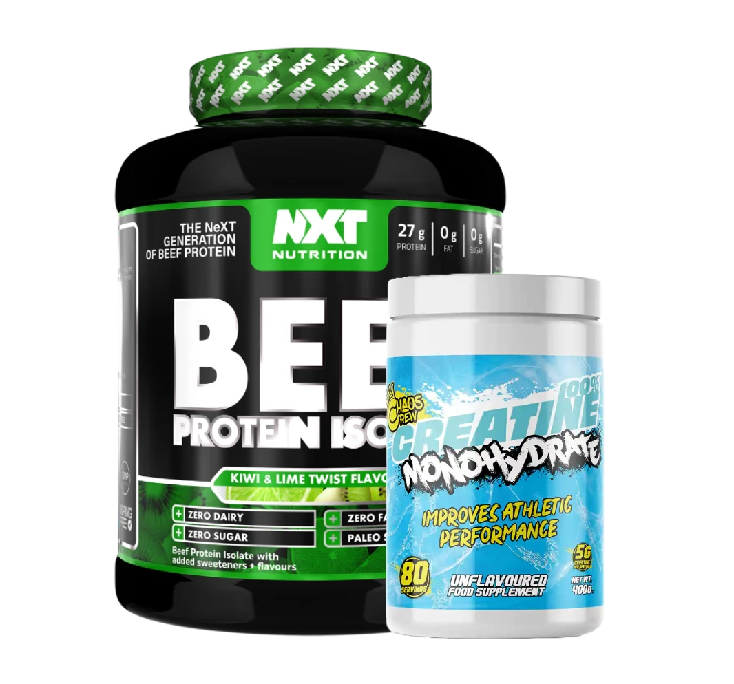 NXT Beef Protein & Chaos Crew Creatine